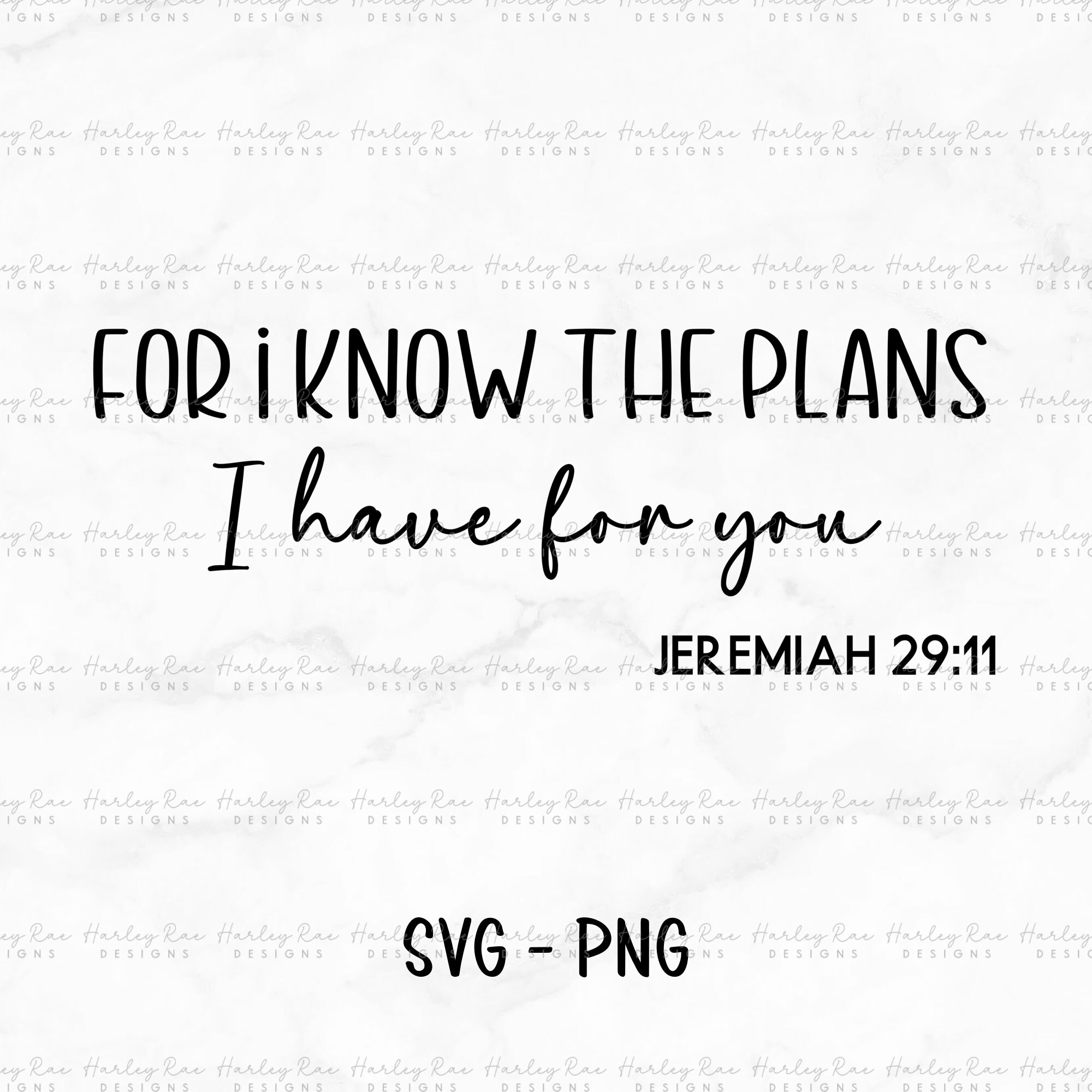 Jeremiah 29:11 Bible Verse SVG PNG - Christian Cut Files (digital ...