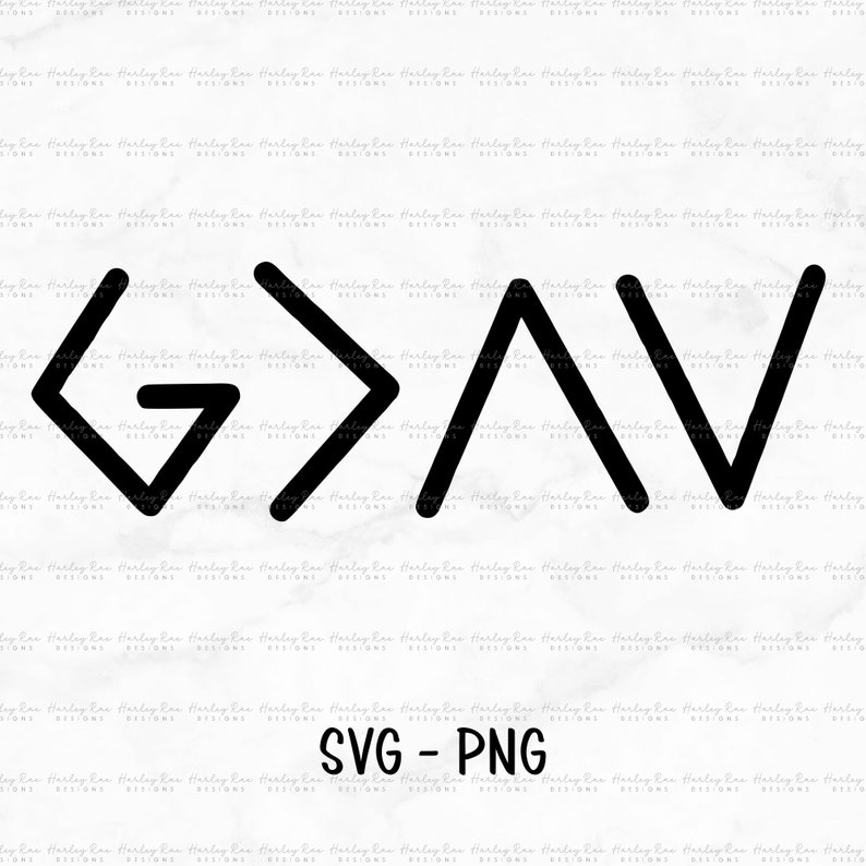 God is Greater SVG PNG Uplifting Svg Png Designs Phrase Svg Png ...