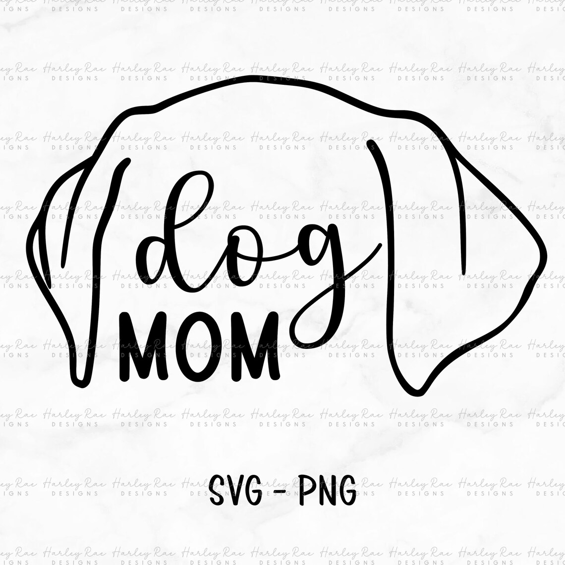 Dog Mom With Dog Ears SVG PNG Dog Ear Svg Png Designs Lab - Etsy