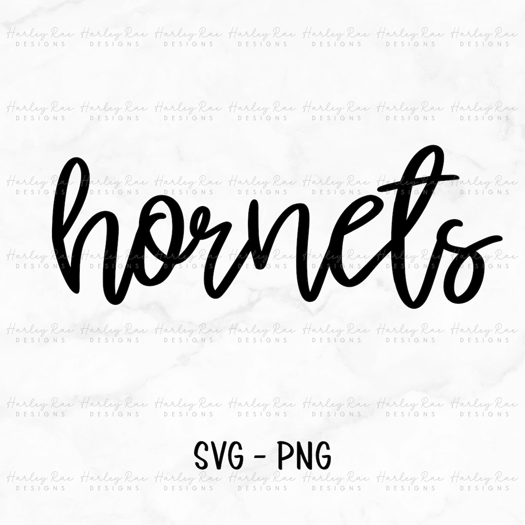 Hornets Script Font SVG PNG: Team Name Cut File (digital Download) - Etsy