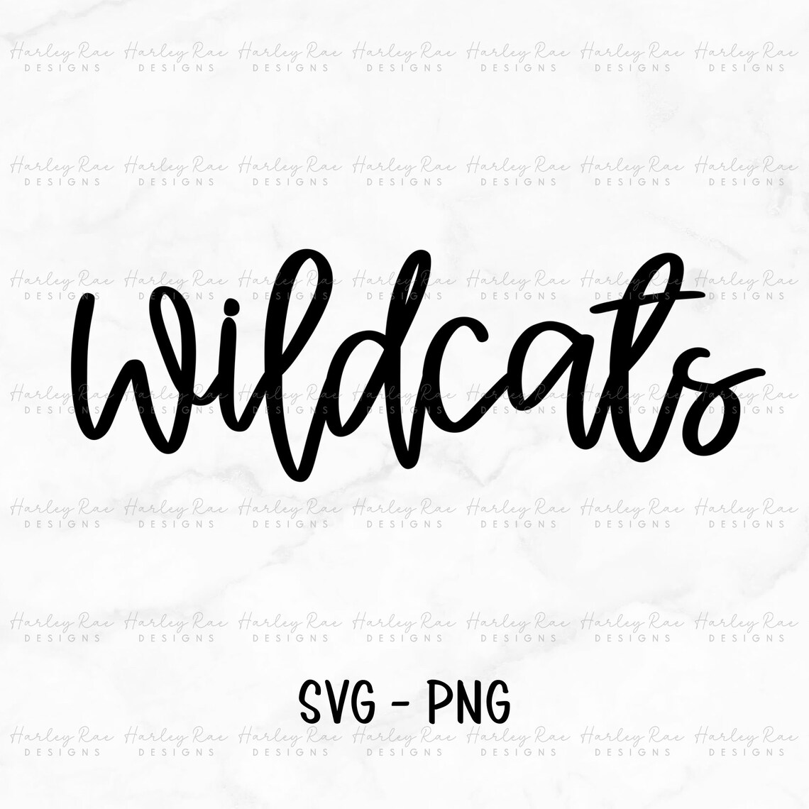 Wildcats Team Name SVG PNG Uppercase & Lowercase Script Svg Png mascot ...