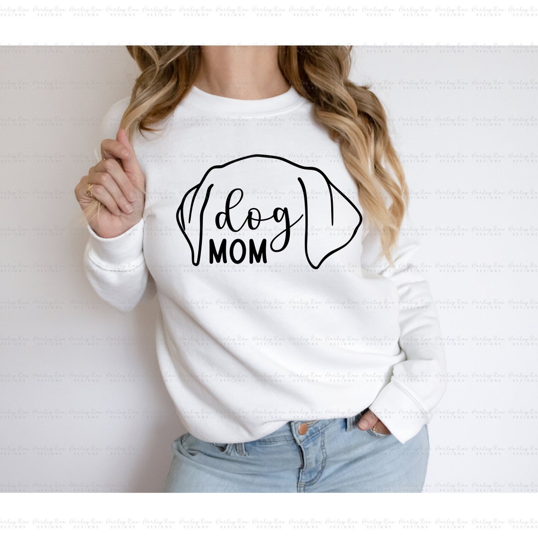 Dog Mom With Dog Ears SVG PNG - Dog Ear Svg Png Designs - Lab Ears Svg ...