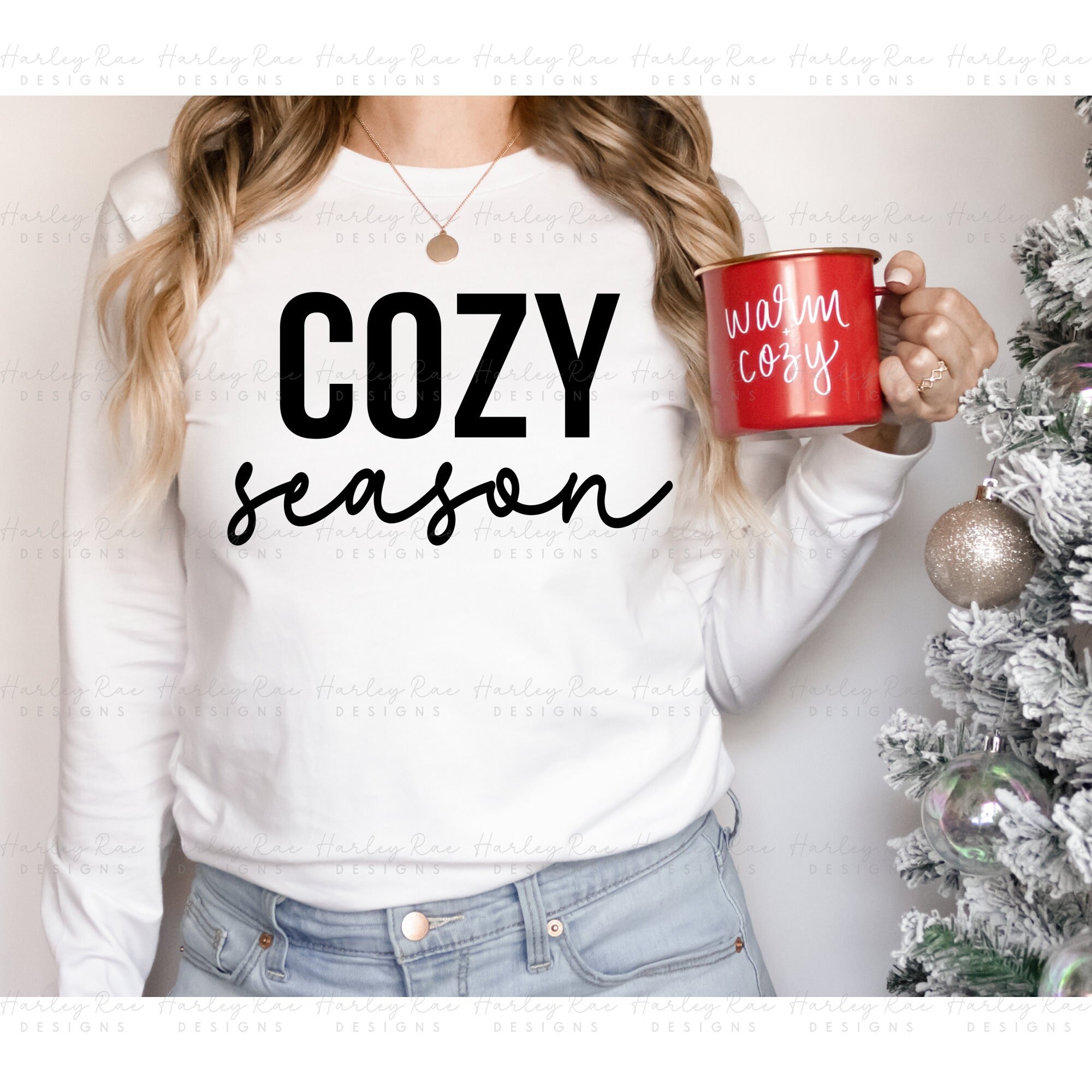 Cozy Season SVG PNG Winter Cozy Svg Png Designs Script - Etsy