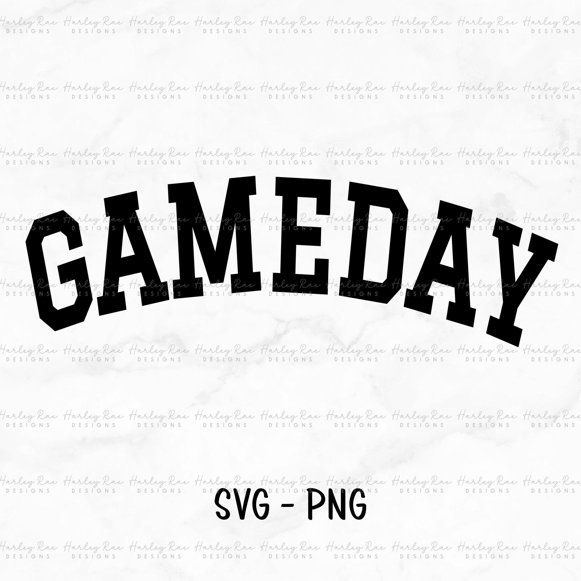 GAMEDAY Block Font SVG PNG Football Svg Png Designs Athletic Block Font ...