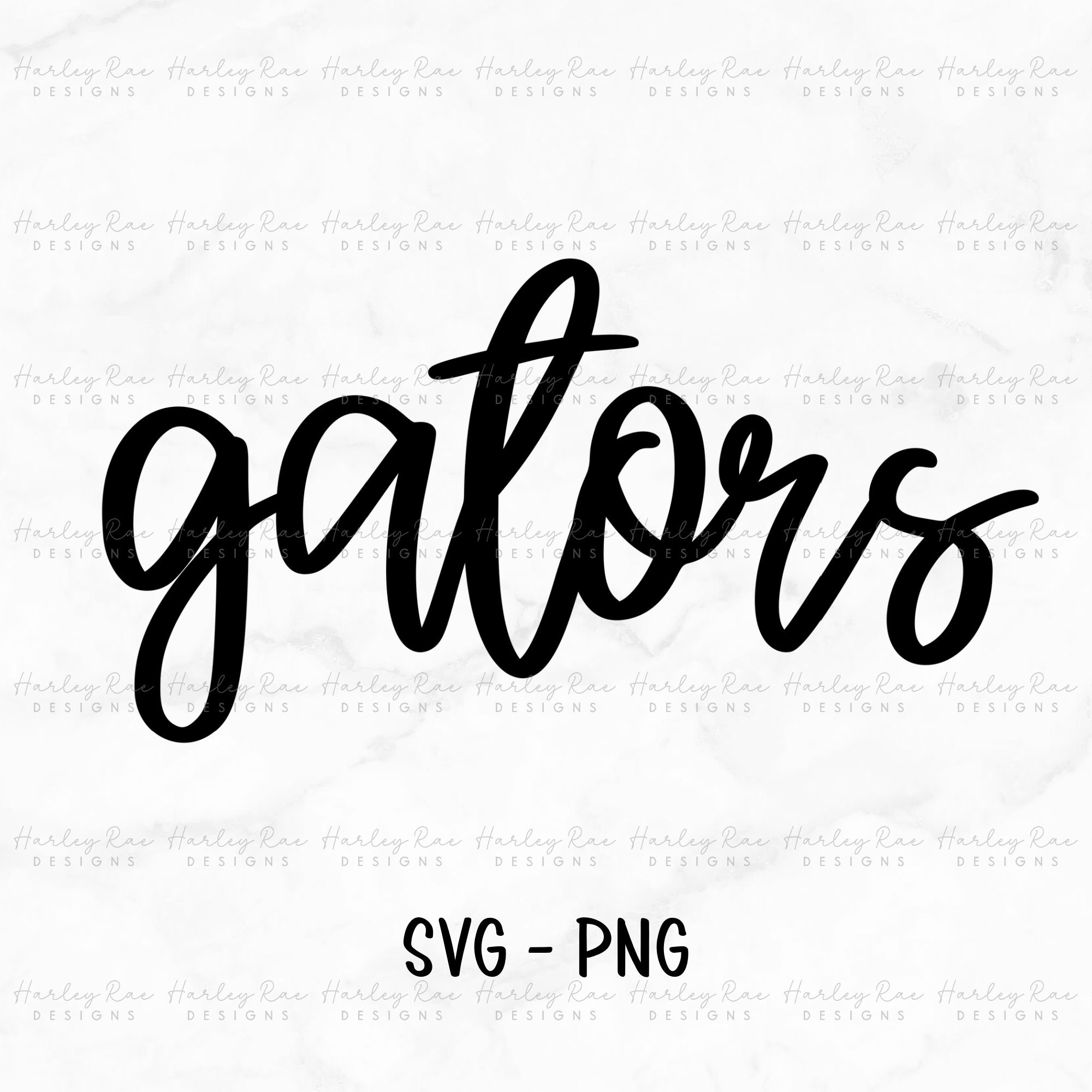 Gators Team Name SVG PNG Uppercase & Lowercase Script Svg Png mascot ...