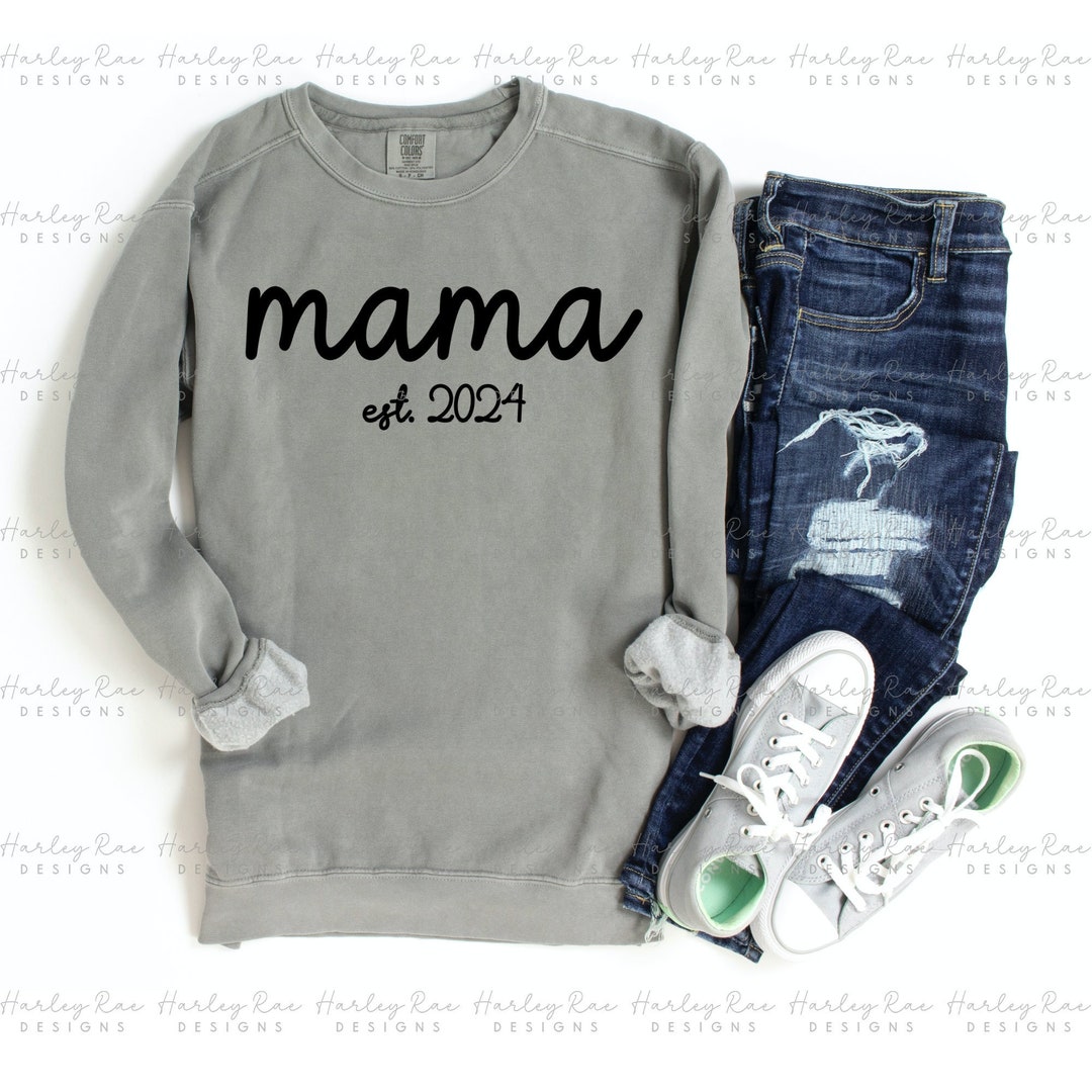 Mama Est. 2024 SVG PNG - New Mom Svg Png Designs - Script Design Svg ...