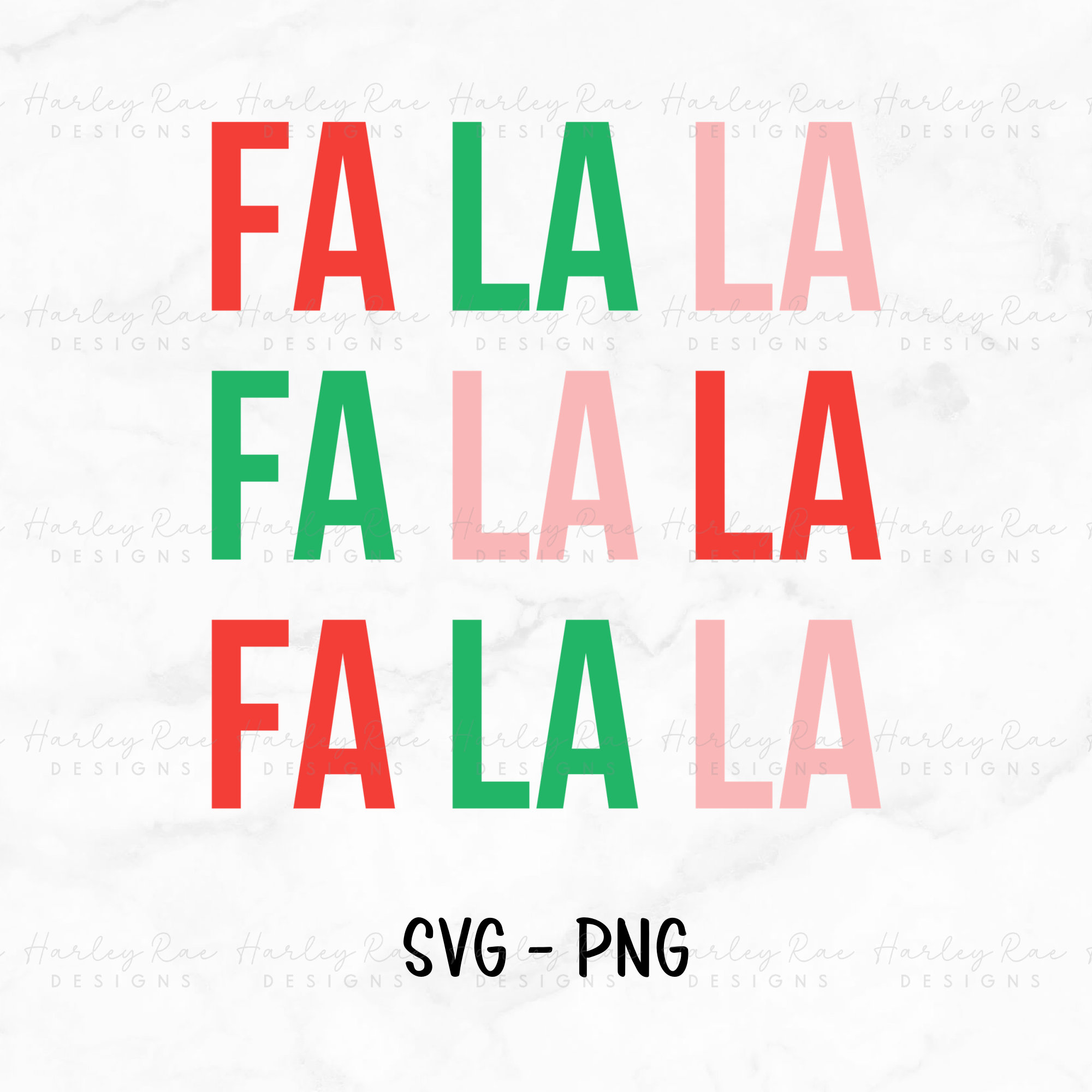 FA LA LA Svg Png - Christmas Svg Png Designs - Script Holiday Design ...