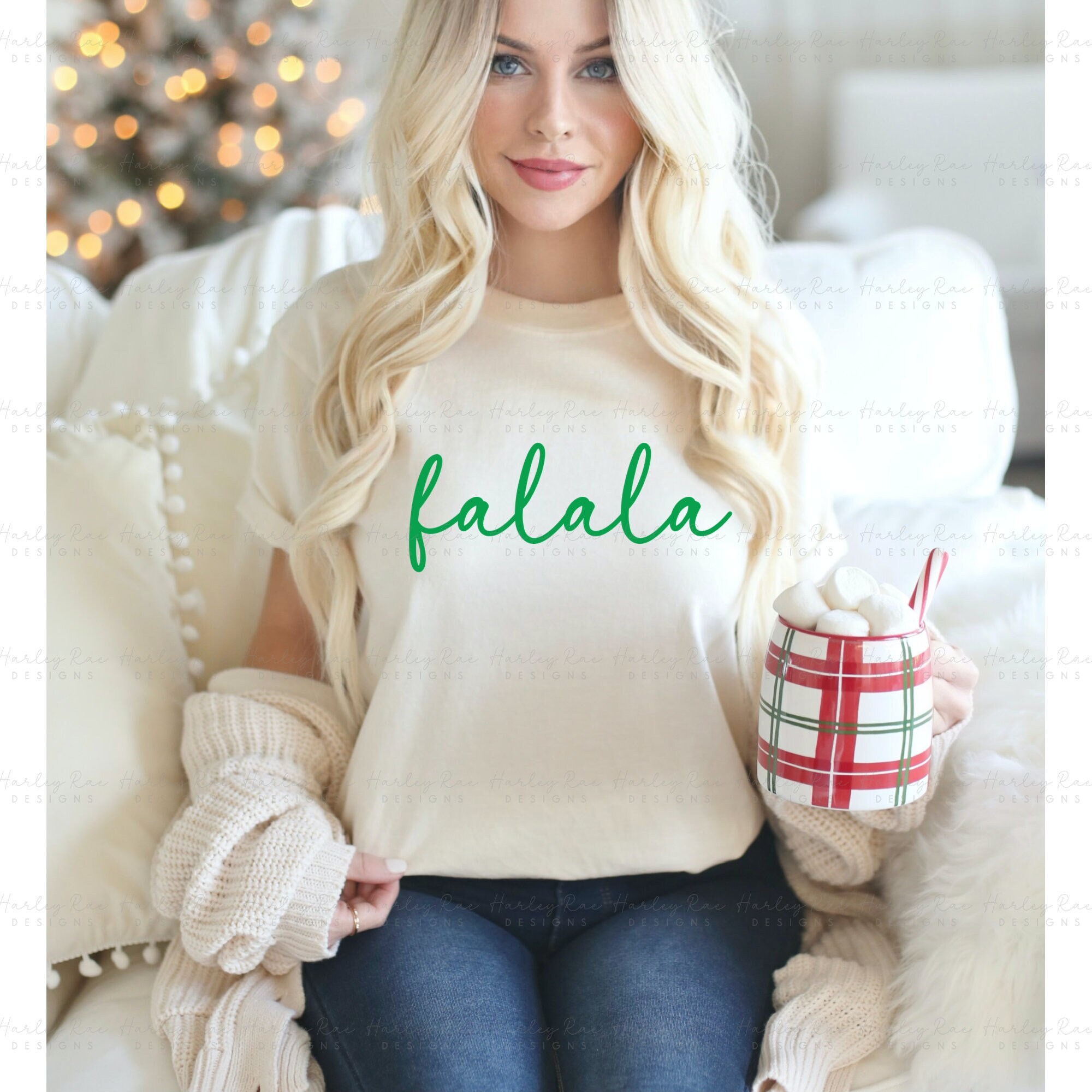 Falala SVG PNG Christmas Svg Png Designs Script Holiday - Etsy