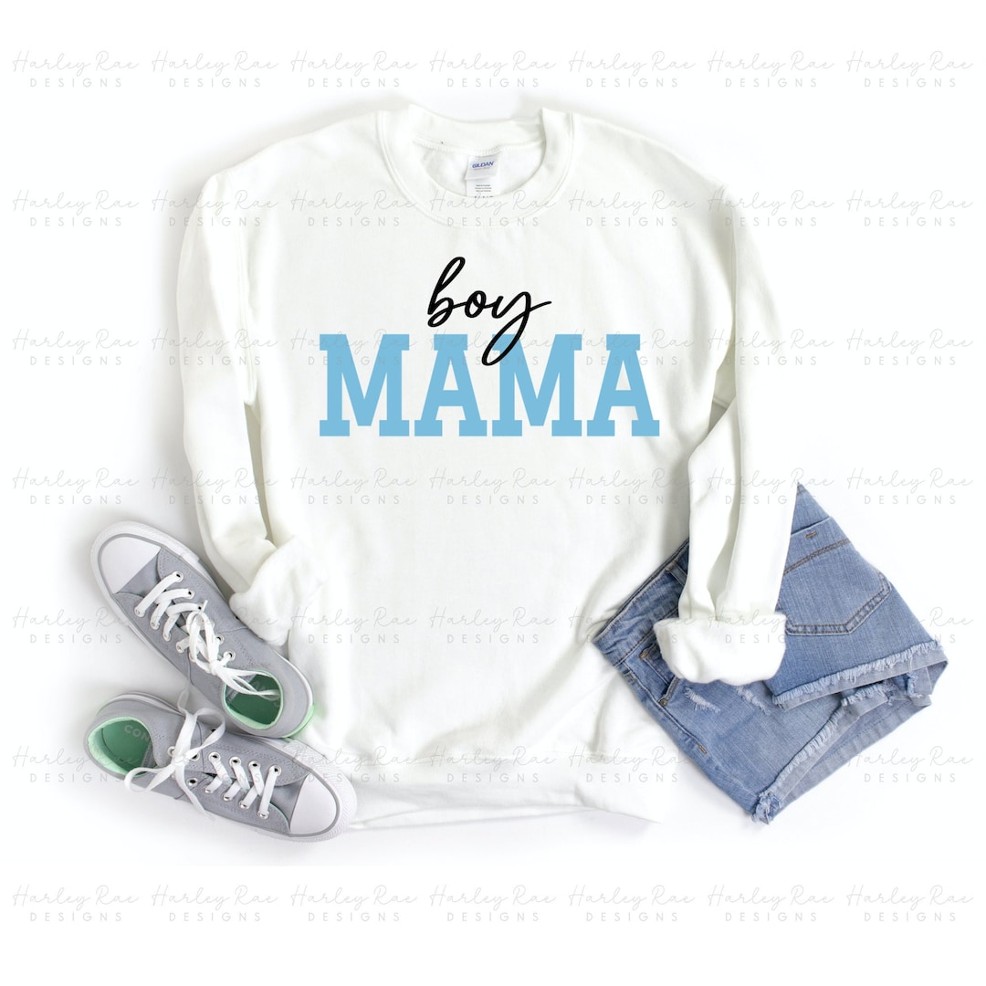 Boy Mama SVG PNG: Script Block Design (digital Download) - Etsy
