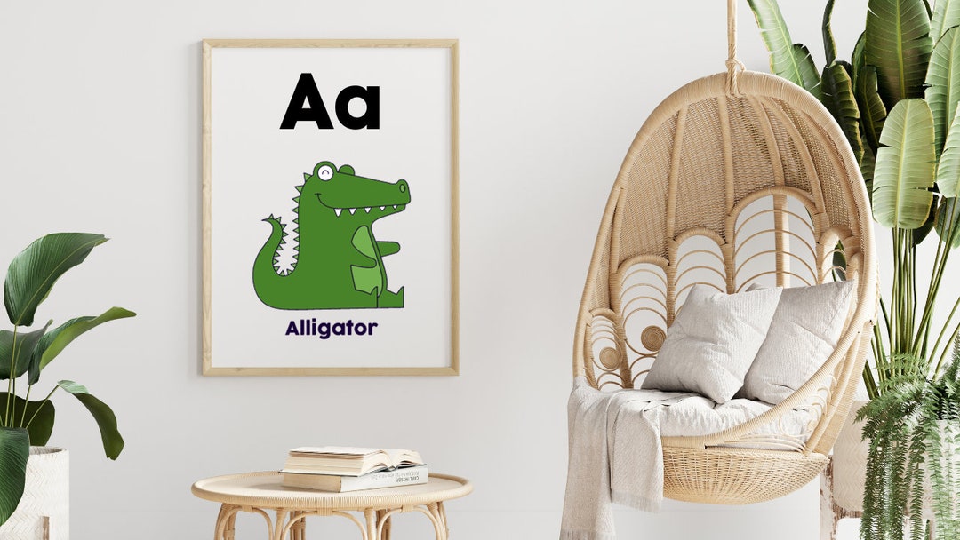 Educational Alphabet Poster for Preschool and Kindergarten - Etsy