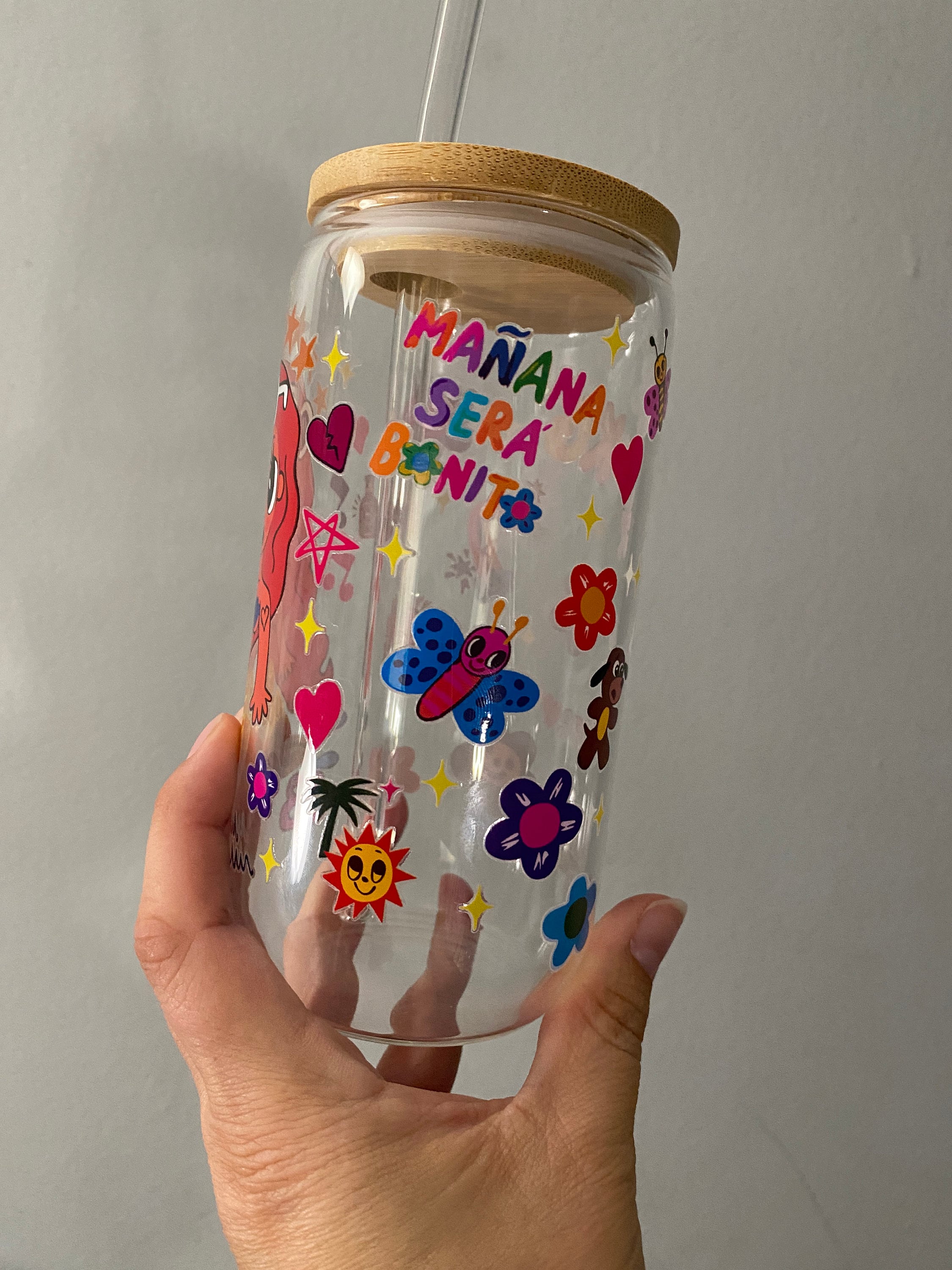 Karol G 17oz Glass Libby Uvdtf Design Mañana Sera Bontio - Etsy