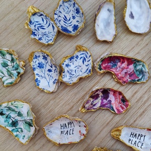 Oysters | Decoupage | Oyster Shells | Shells | Handmade Oyster Shells ...