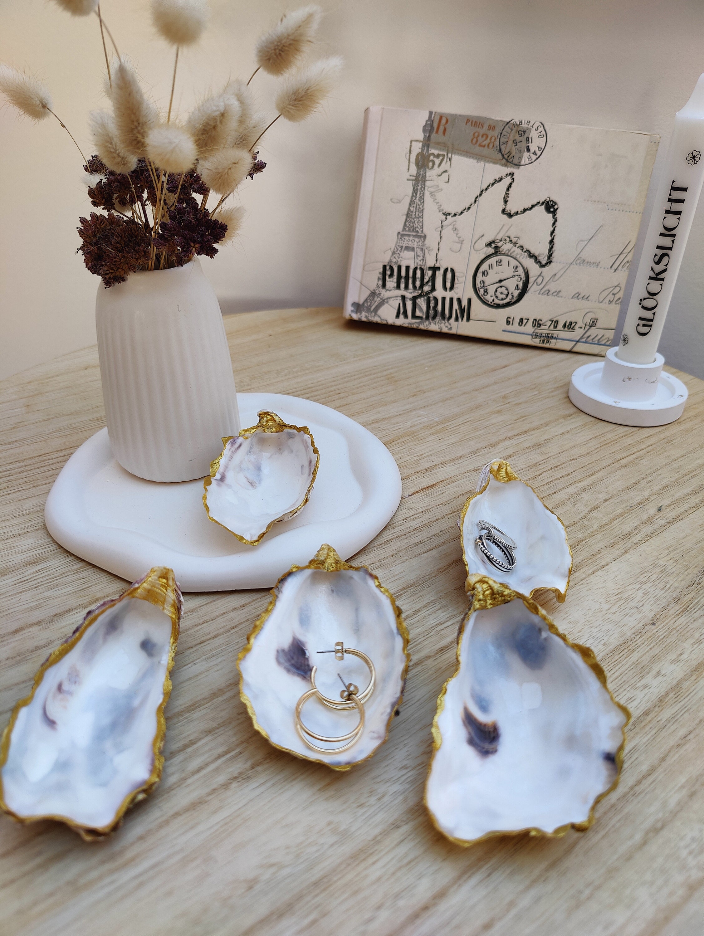 Oysters | Decoupage | Oyster Shells | Shells | Handmade Oyster Shells ...