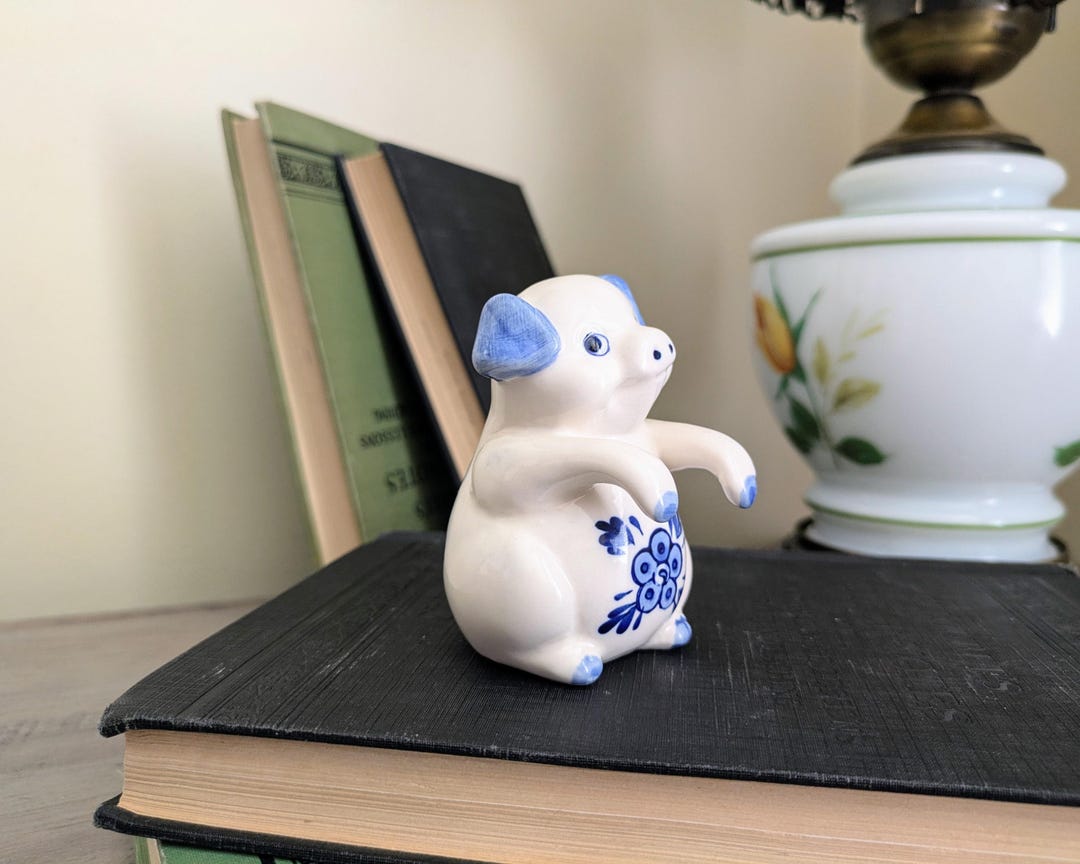 Vintage Delft Pig Salt Pepper Shaker - Etsy