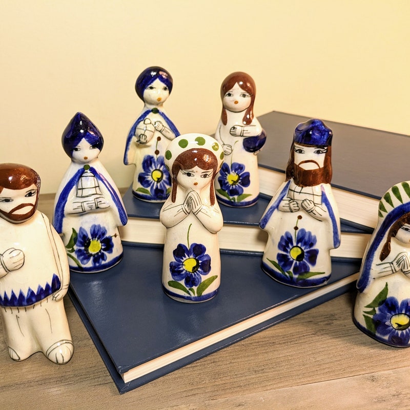 Pottery Nativity Set - Etsy