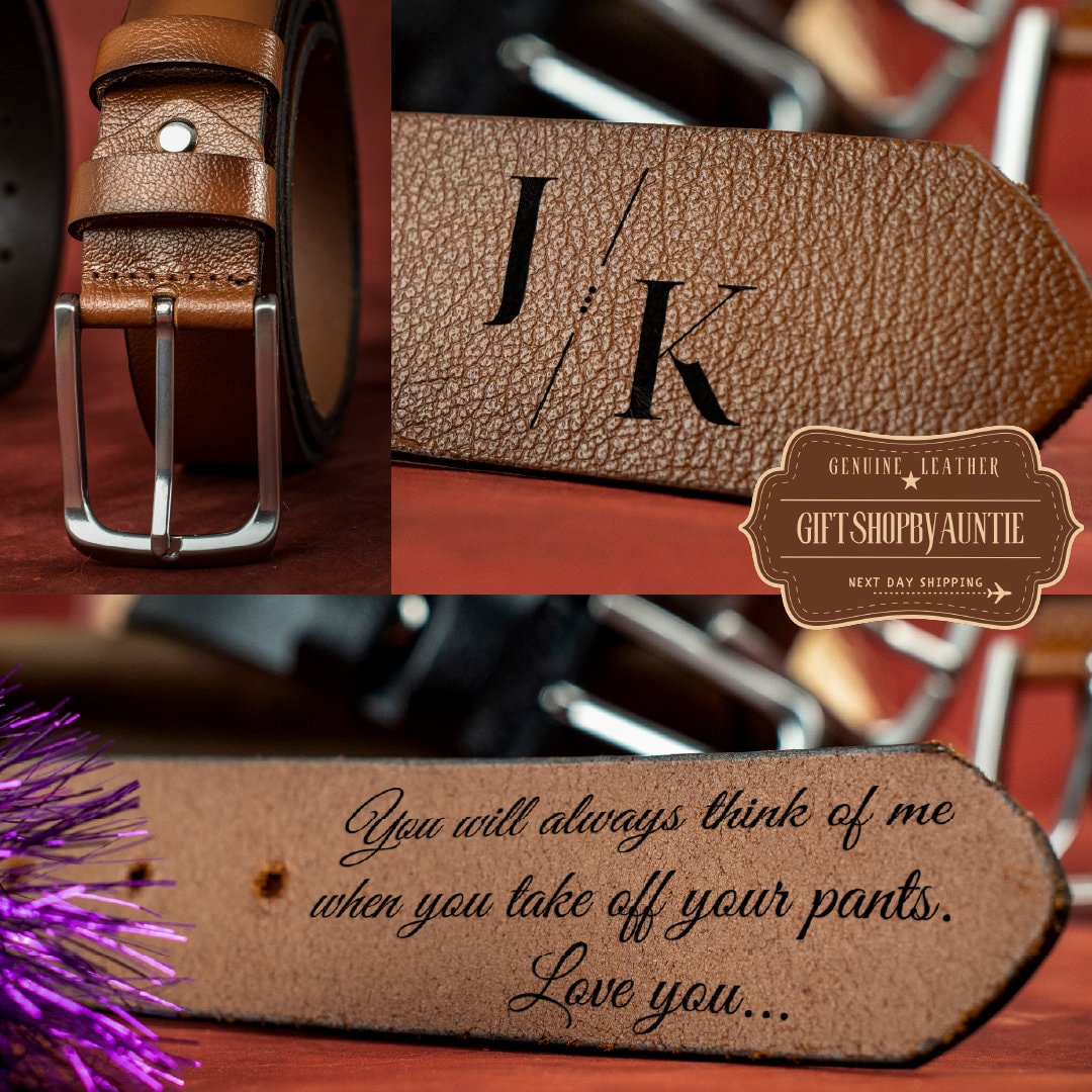 Gift for Him Custom Handmade Belt Anniversary Gift Father's Day Gift ...