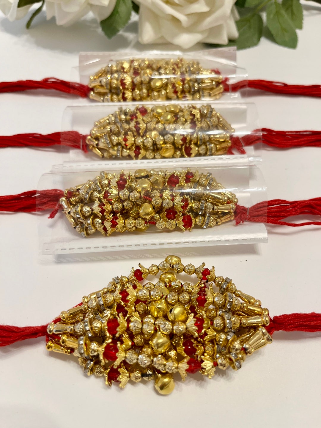 Pack of 12 Ganney & Atta Mauli Ball Indian Punjabi Wedding Maiyan ...