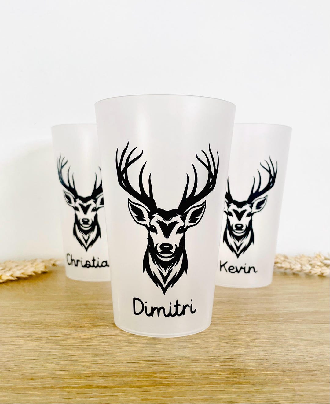 Personalized Hunting-themed Cup | Deer Head | Eco-cup With Name ...