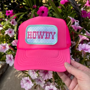 Howdy Hat Patch Embroidered / Trucker Hat Patch / Southern Gal / Trendy ...