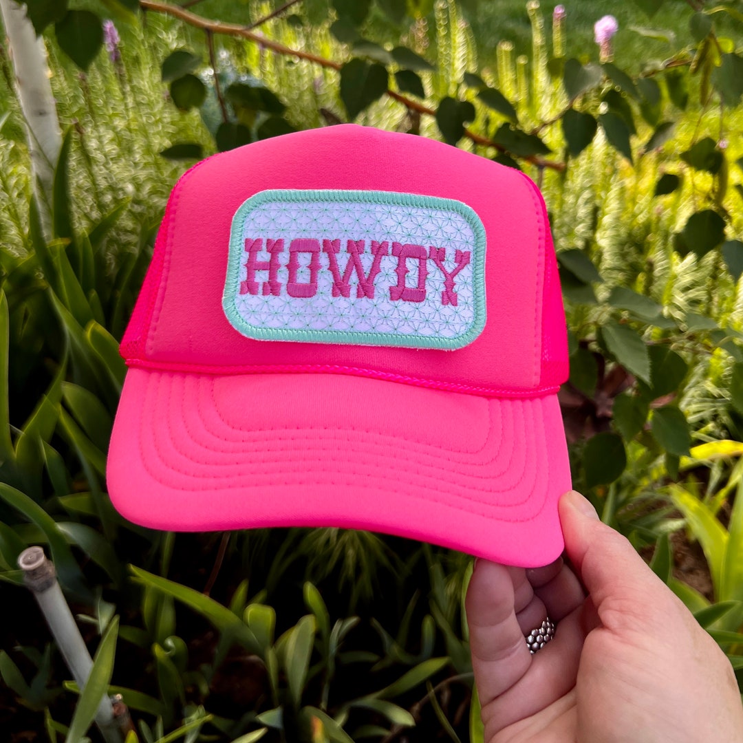 Howdy Hot Pink Hat Embroidered / Trucker Hat / Southern Gal / Trendy ...