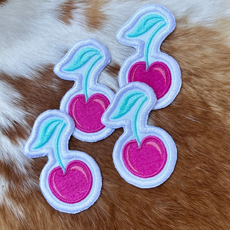 Howdy and Cherry Coquette Hat Patch Combo Embroidered / Iron on ...