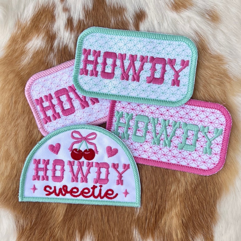Howdy Hat Patch Embroidered / Iron on /trucker Hat Patch / Southern Gal ...