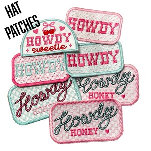 Howdy Hat Patch Embroidered / Iron on /trucker Hat Patch / Southern Gal ...