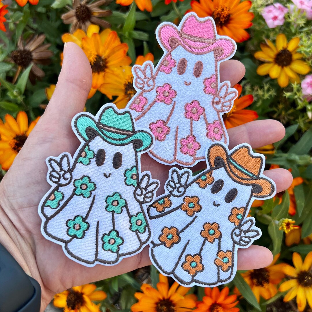 Cow Ghoul Patches Hat Patch Embroidered / Iron on / Trucker Hat Patch ...