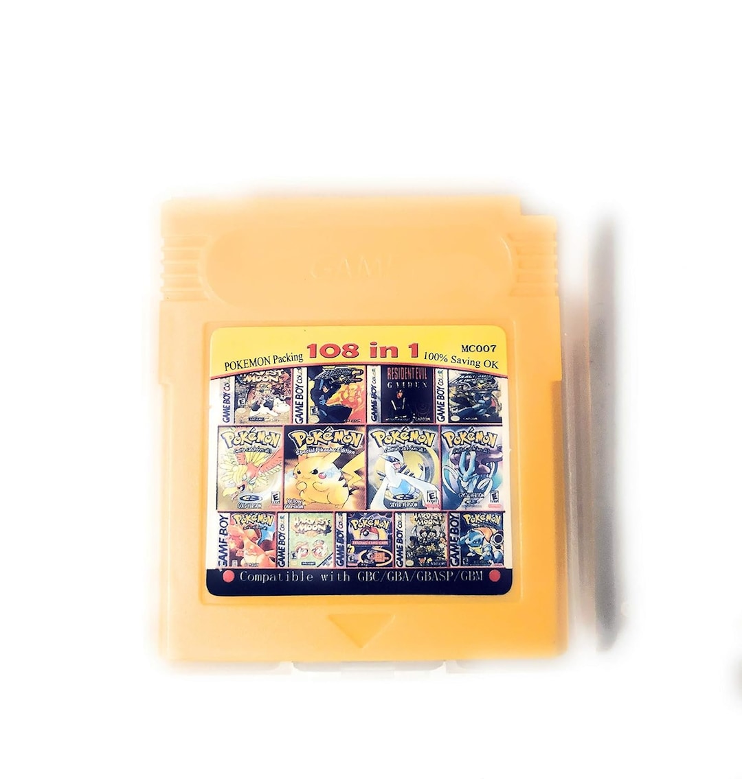 GBC Games GBC Game Cards 108 in 1 Game Cards for Game Boy - Etsy