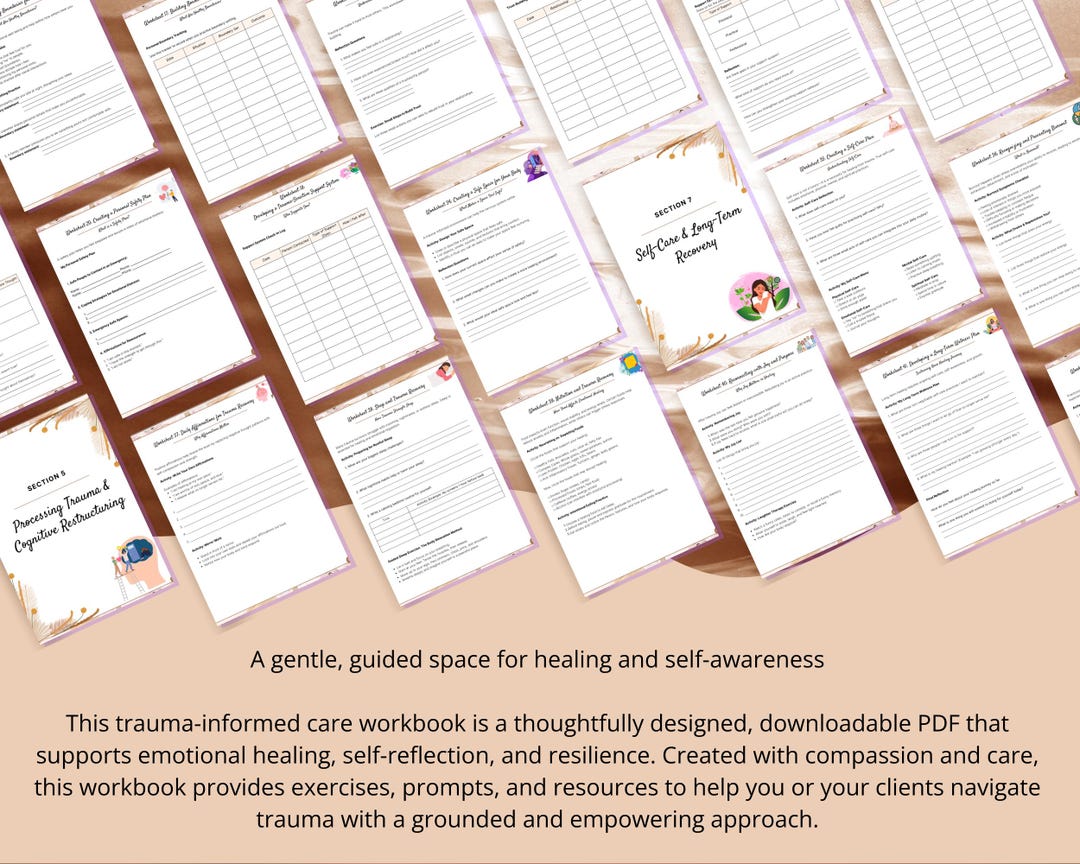 Trauma Informed Care Workbook: Emotional Regulation & Coping (PDF) - Etsy