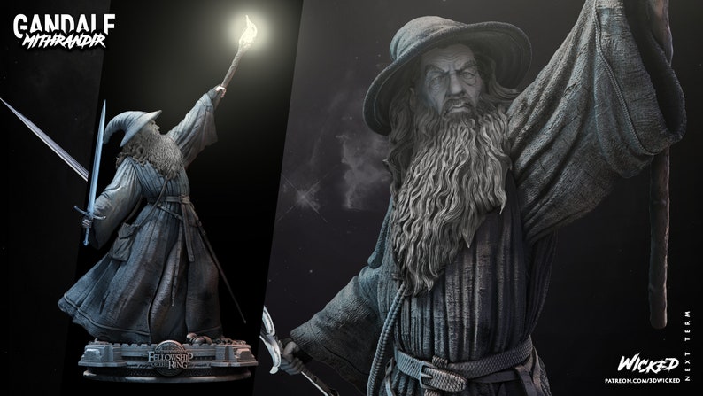 Gandolf 3D Model Kit - Etsy