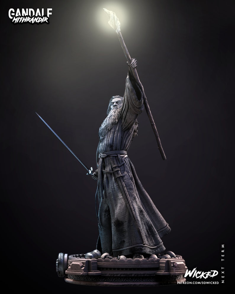 Gandolf 3D Model Kit - Etsy