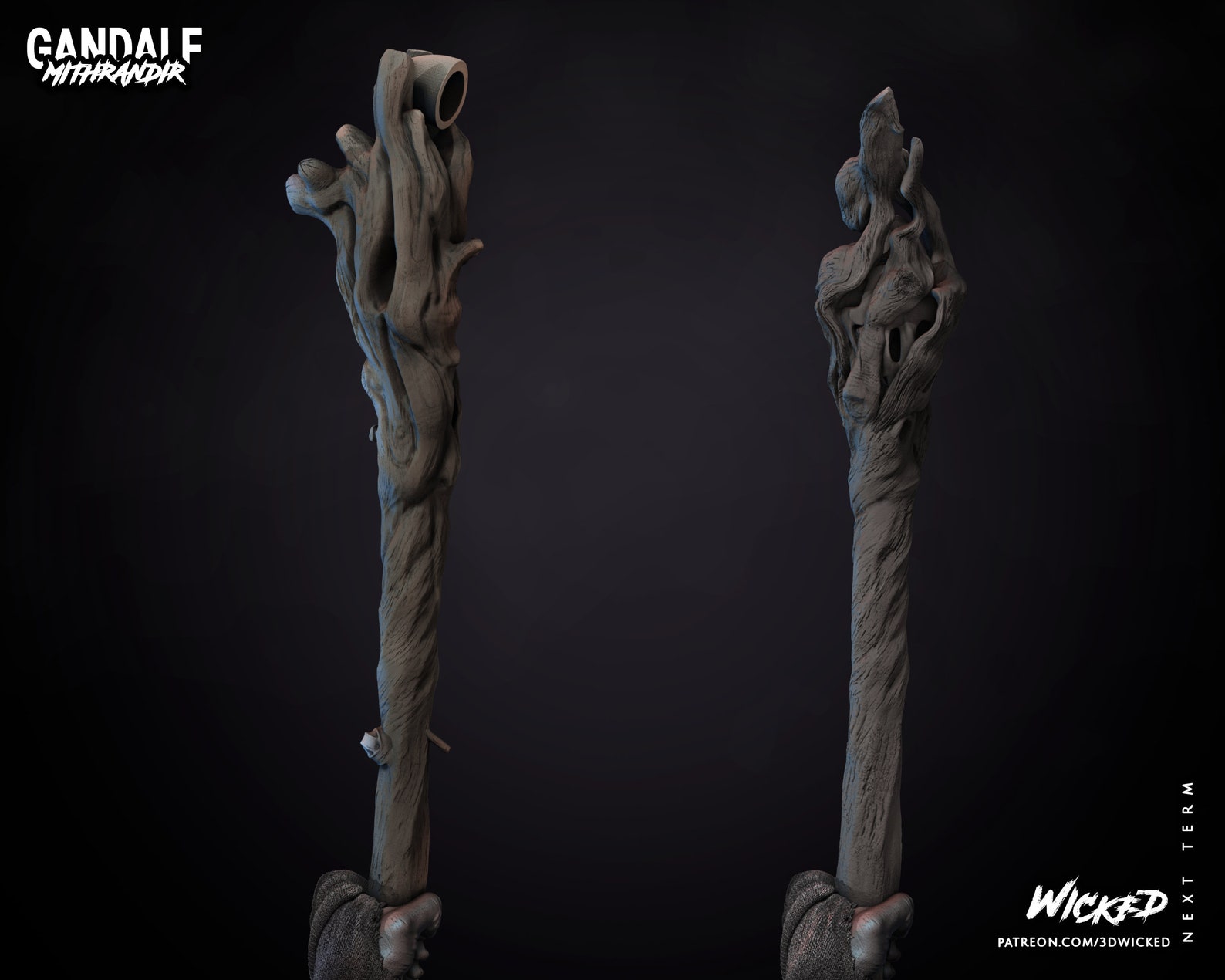 Gandolf 3D Model Kit - Etsy