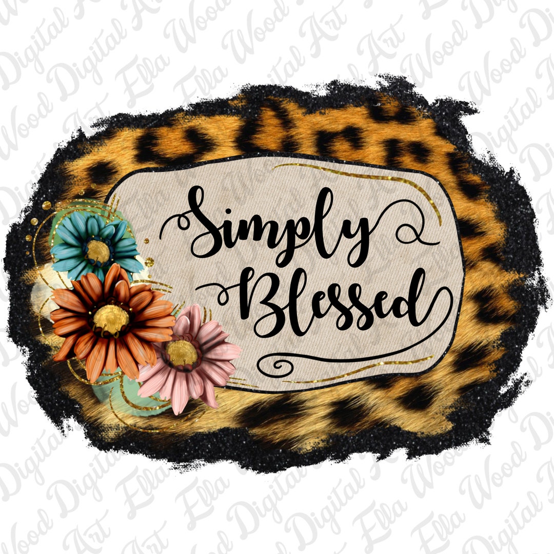 Simply Blessed Png Sublimation Design Download, Western Background Png ...
