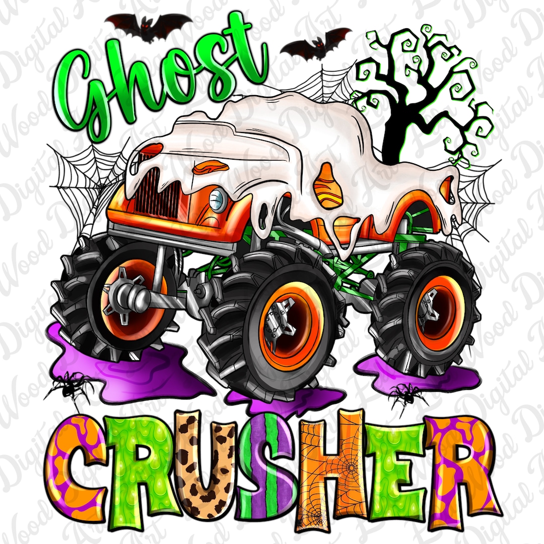 Ghost Crusher Png Sublimation Design Download, Happy Halloween Png ...