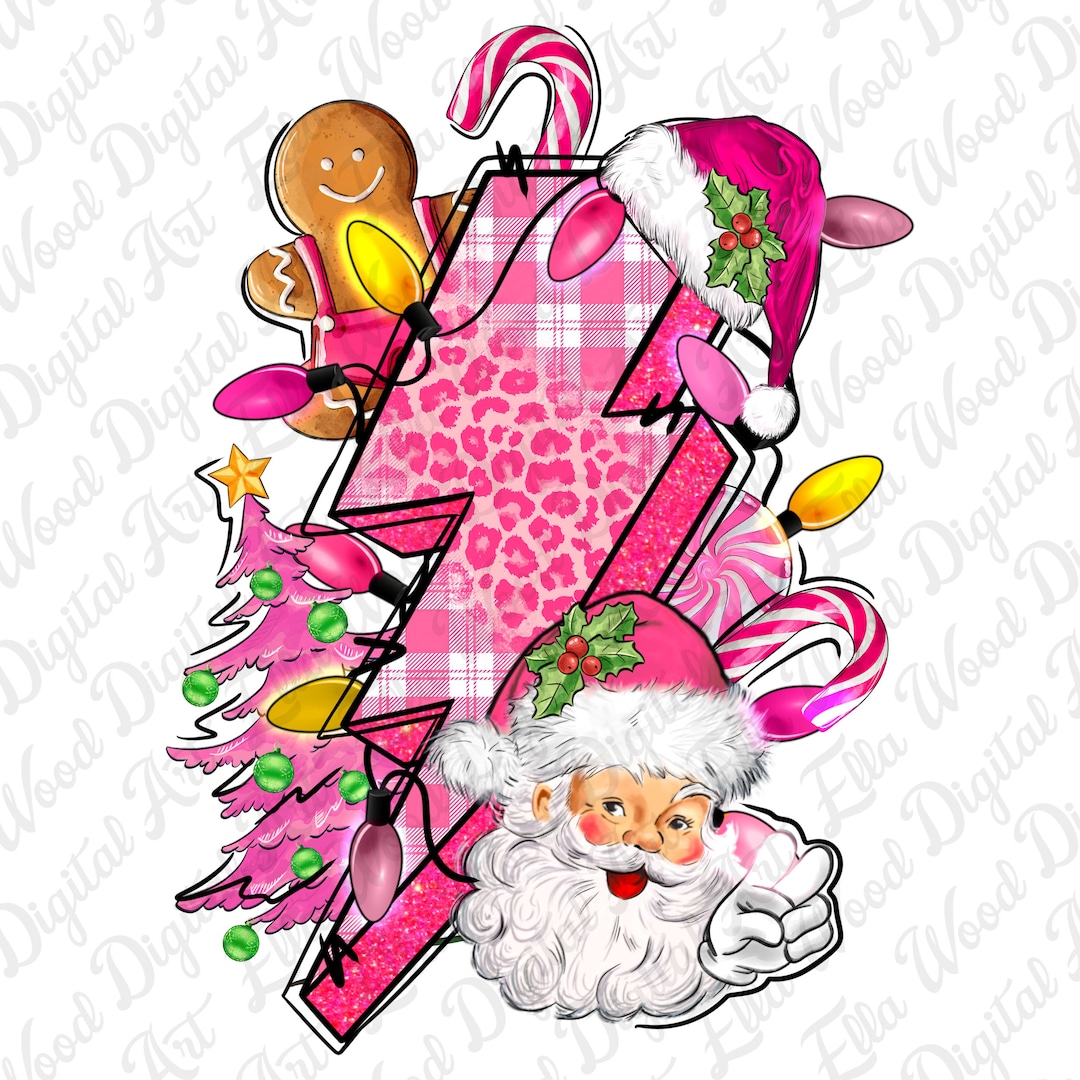 Christmas Lightning Bolt Png Sublimation Design Download, Merry ...