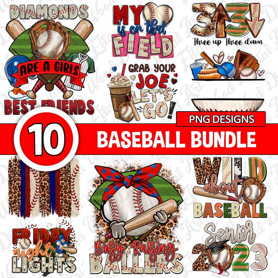 Baseball Bundle Png Sublimation Design Download, Game Day Png, Sport ...