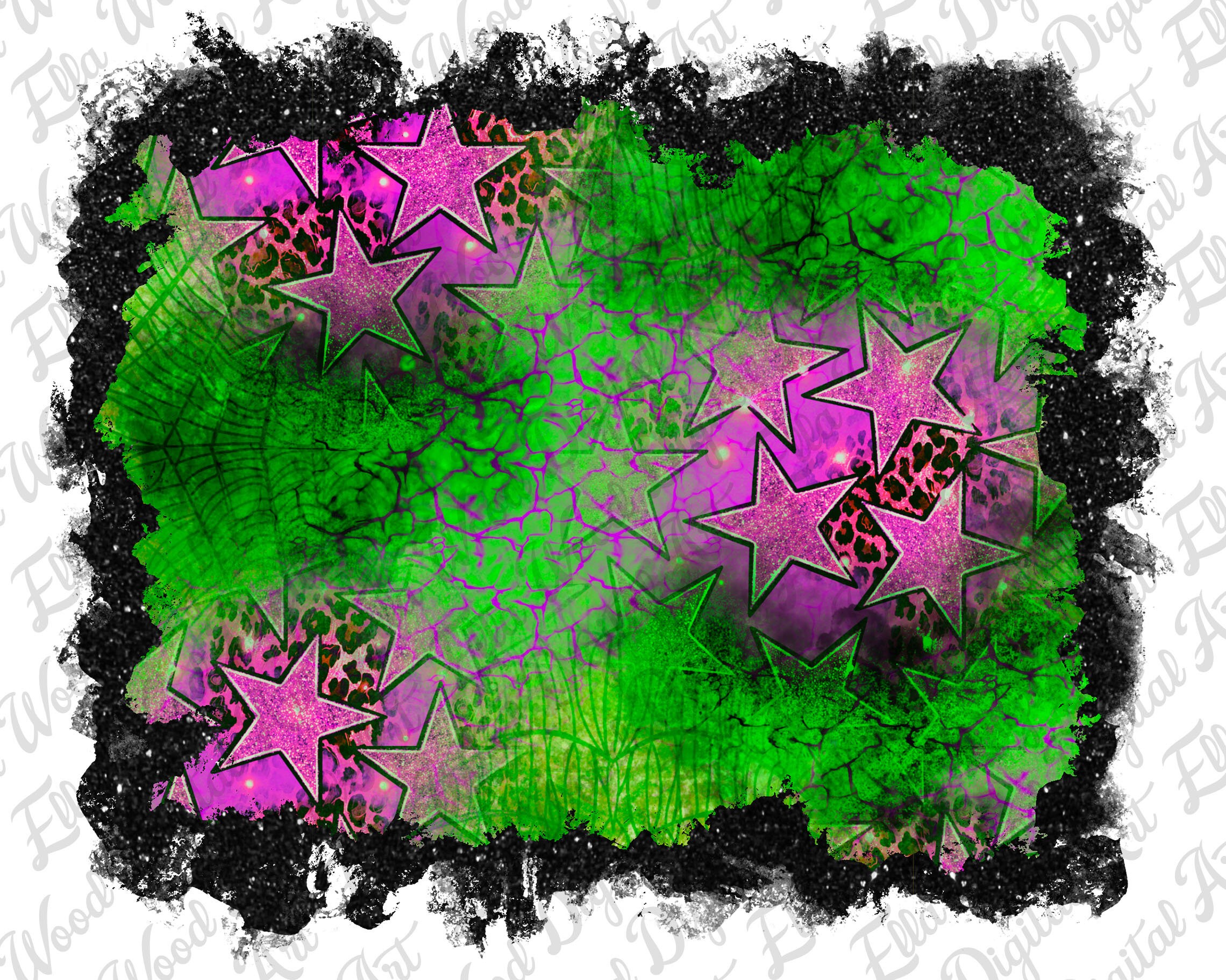 Halloween Spooky Stars Background Png Sublimation Design - Etsy