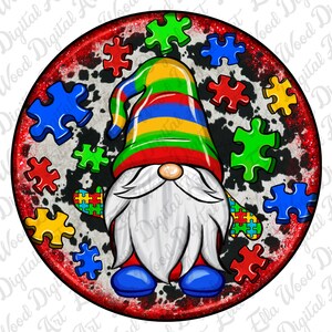 Autism Gnome Car Coaster Png Sublimation Design Bundle, Western Car ...