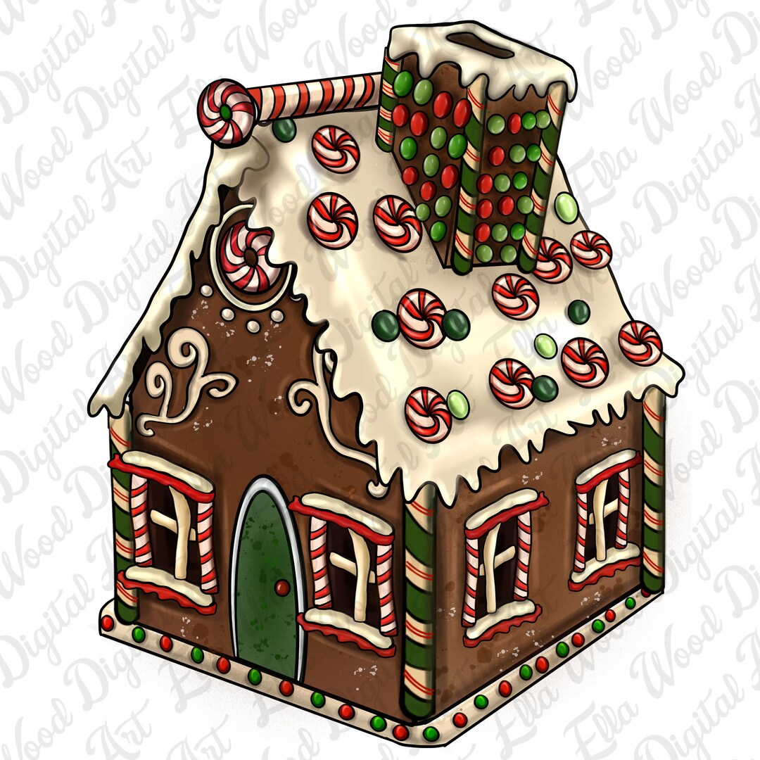 Gingerbread House Png Sublimation Design Download, Merry Christmas Png ...