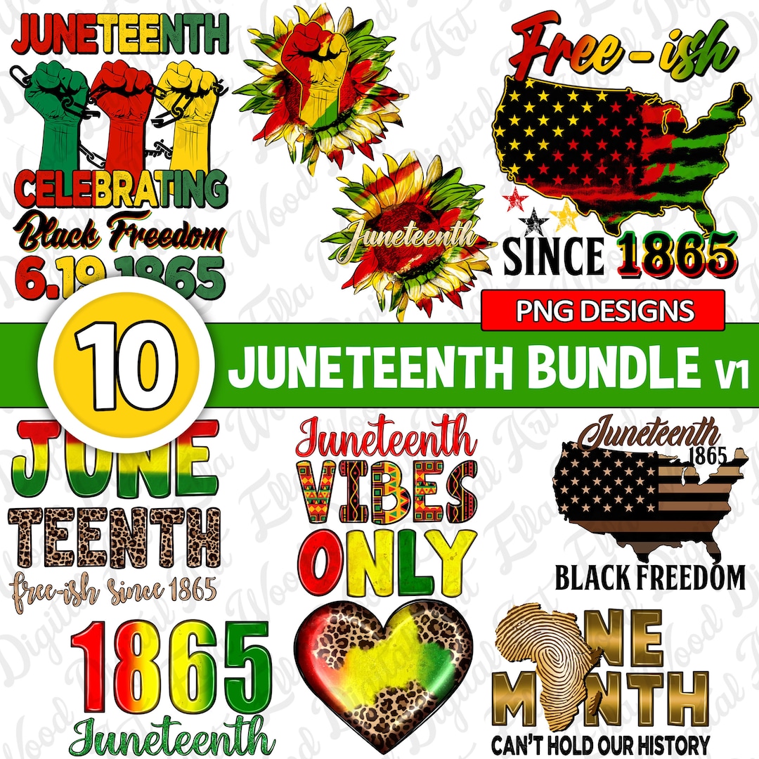 Juneteenth Bundle V1 Png Sublimation Design Download, Juneteenth Png ...