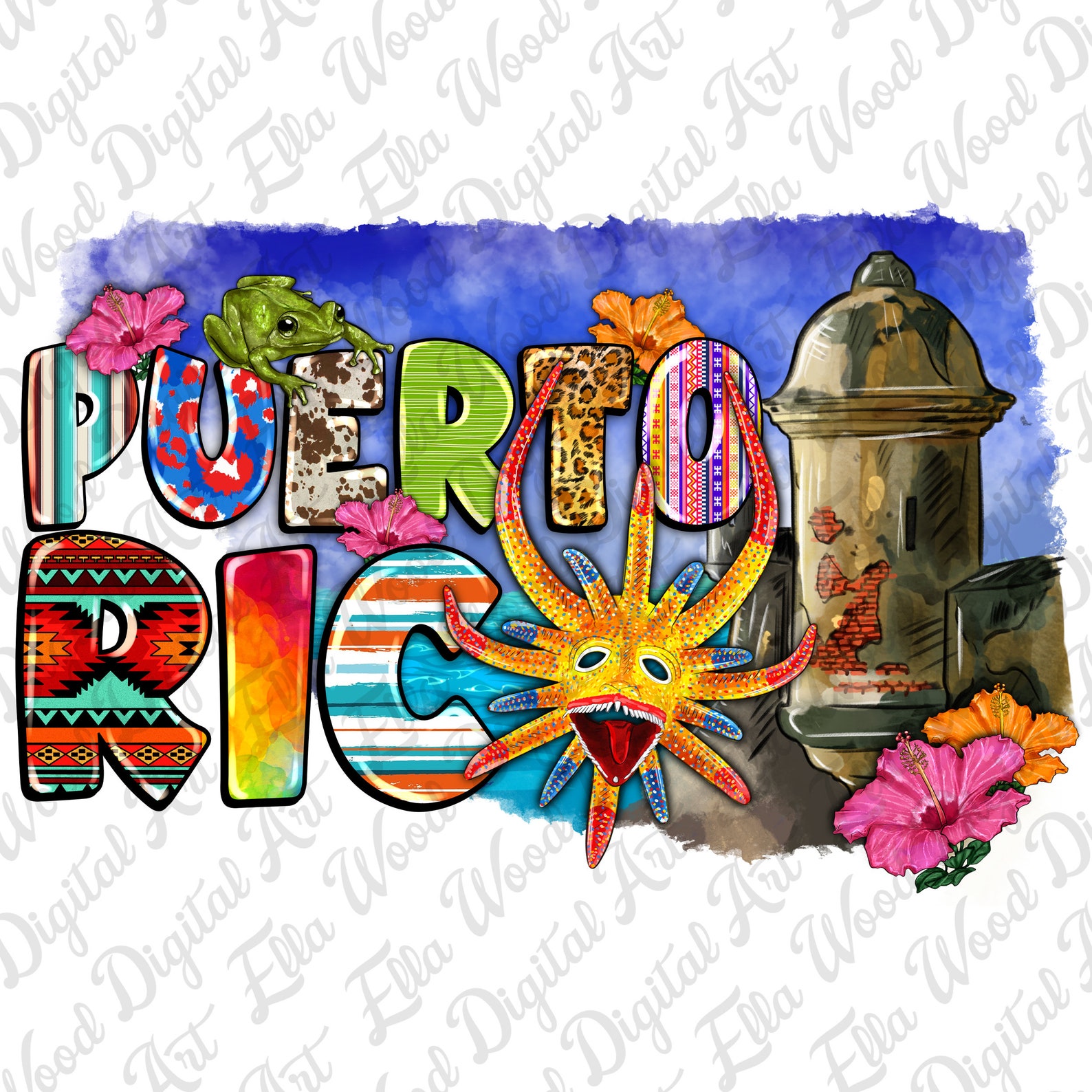 Puerto Rico Png Sublimation Design Download, Puerto Rico State Png ...