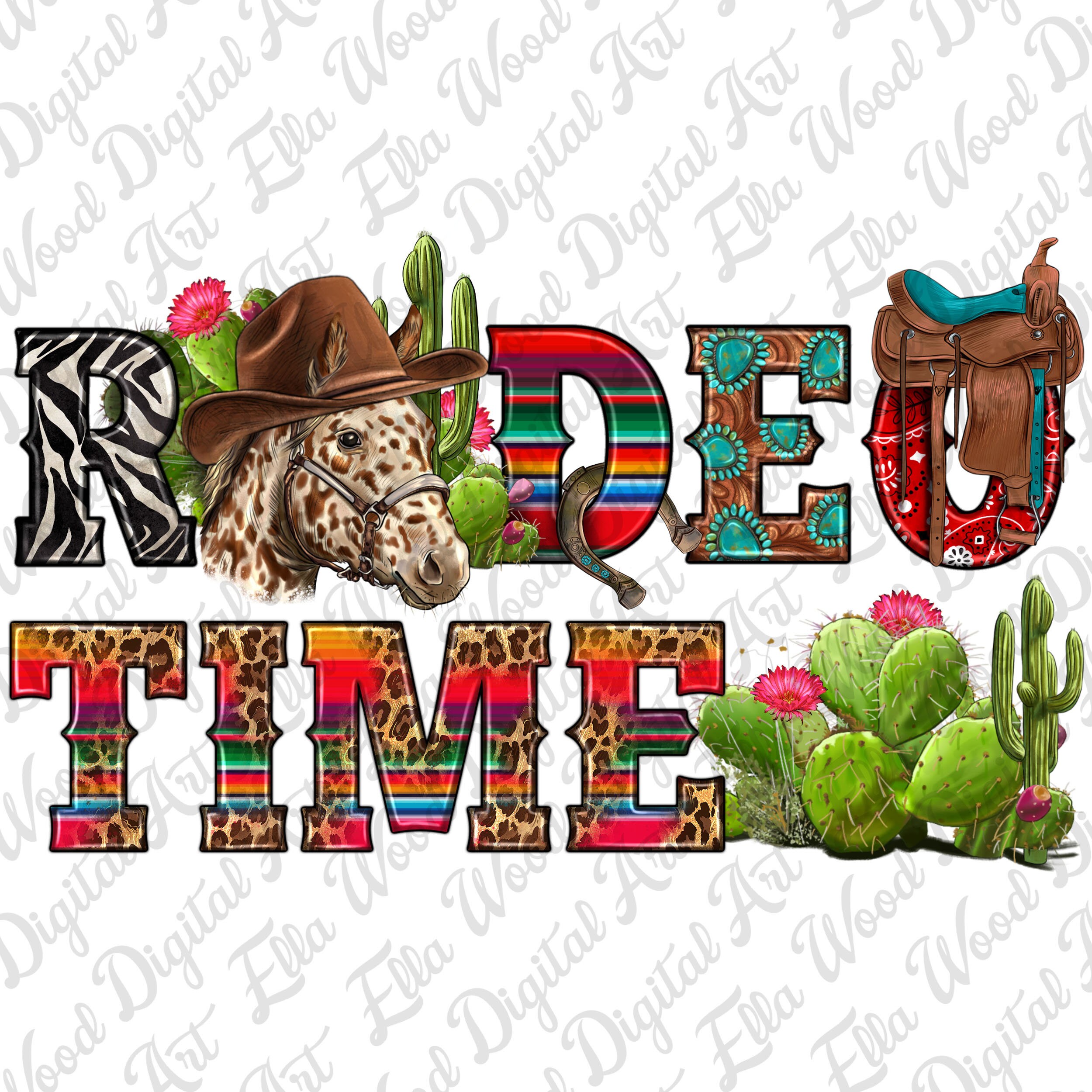 Rodeo Time Png Sublimation Design Download, Cowboy Png, Cowboy Love Png ...