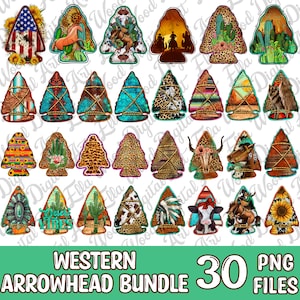 Arrowhead Png Sublimation Design Bundle, Western Bundle Png, Western ...
