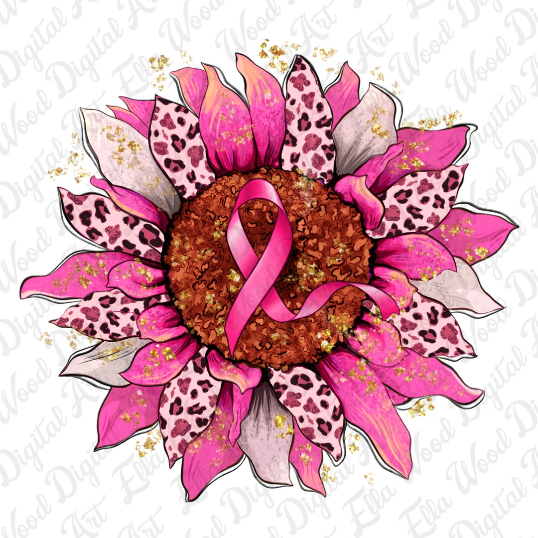 Western Sunflower Breast Cancer Png Sublimation Design Download, Cancer ...