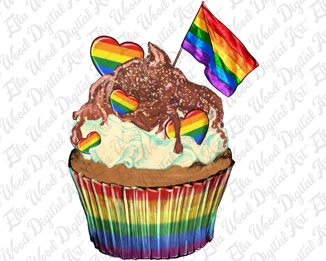 Pride Cupcake Png Sublimation Design Download, Pride Png, LGBTQ+ Png ...