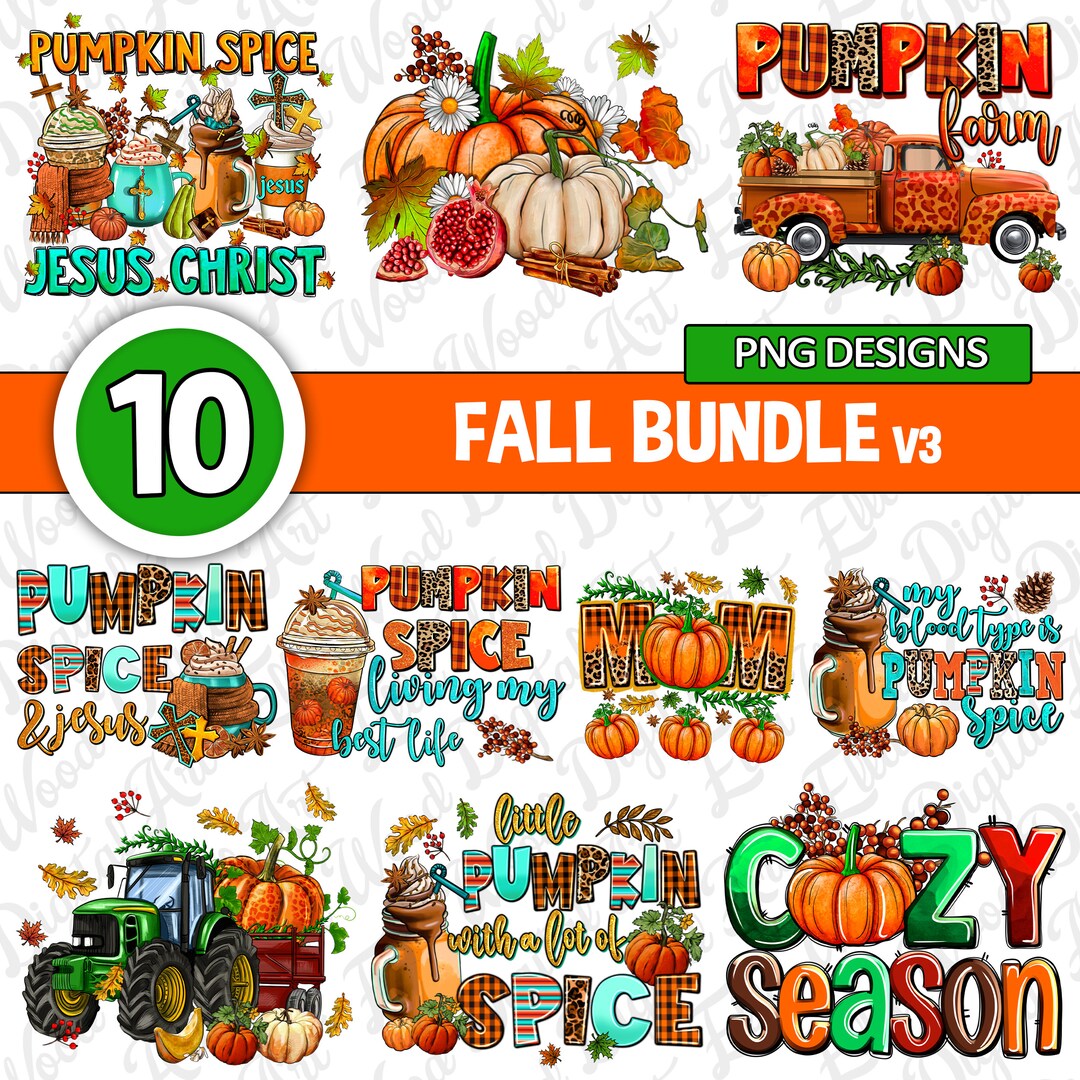 Fall Bundle V3 Png Sublimation Design Download, Hello Fall Png, Autumn ...