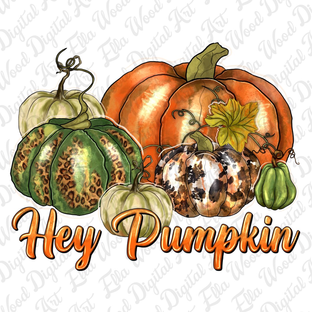 Hey Pumpkin Png Sublimation Design Download, Hello Fall Png, Autumn Png ...