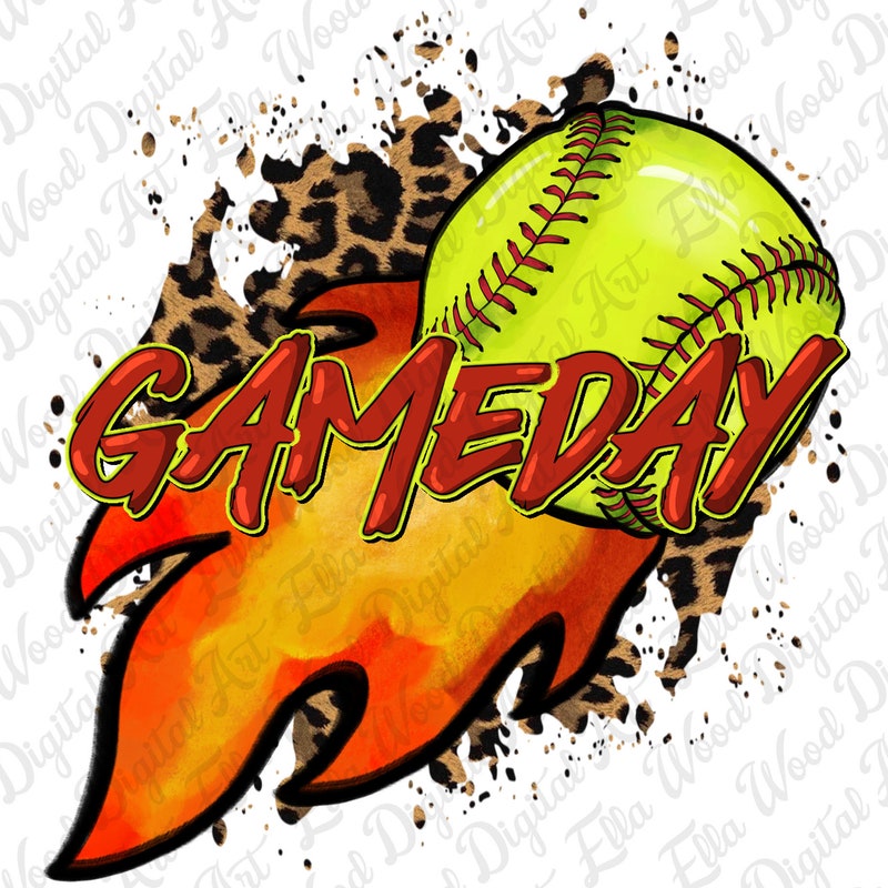 Softball Fire - Etsy