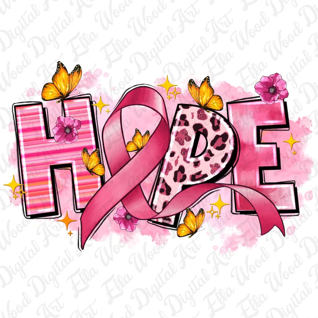 Hope Cancer Png Sublimation Design Download, Cancer Awareness Png ...
